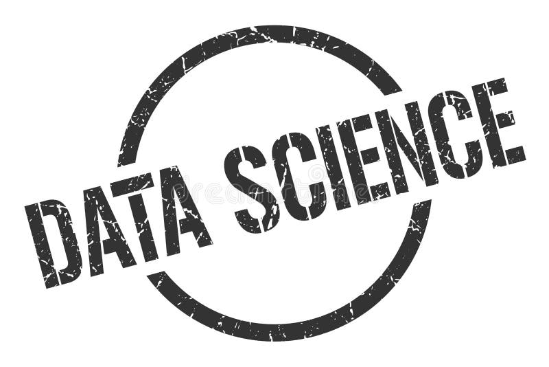 Data science stamp stock vector. Illustration of black - 136876411