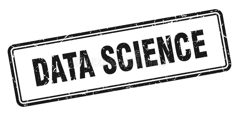 Data Science Ribbon. Data Science Isolated Paper Sign. Banner Stock ...