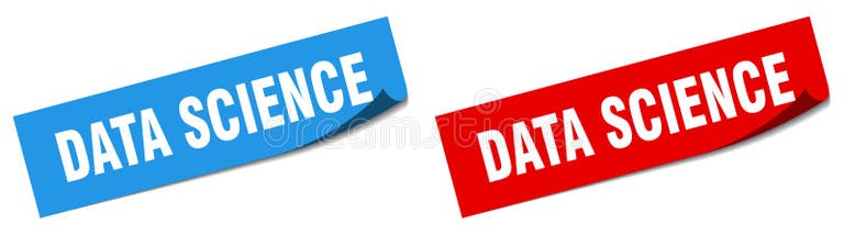 Data Science Sticker. Data Science Sign Set Stock Vector - Illustration ...