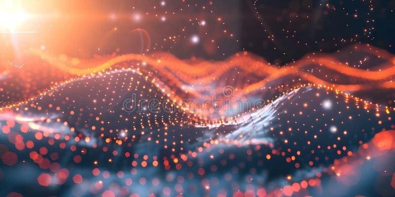 Data Science and Visual Management Background Stock Illustration ...