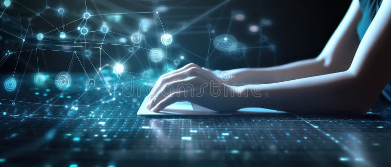 Data Scientist, Programmer Using Laptop Analyzing Financial Data on ... Data Scientist, Programmer Using Laptop Analyzing Financial Data on ...