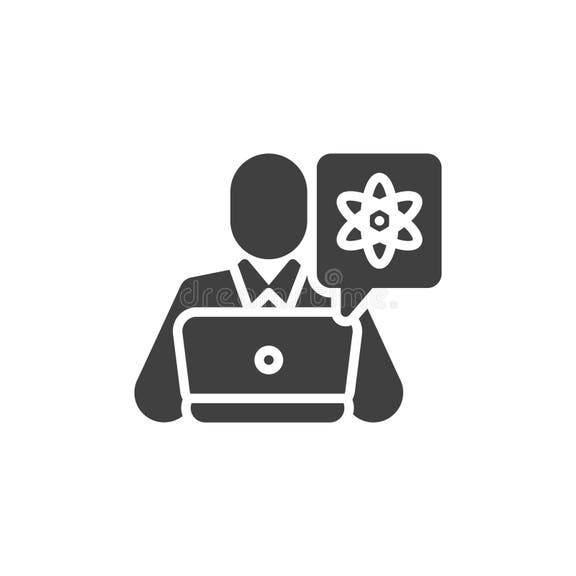 Data Scientist vector icon stock vector. Illustration of engineer ...