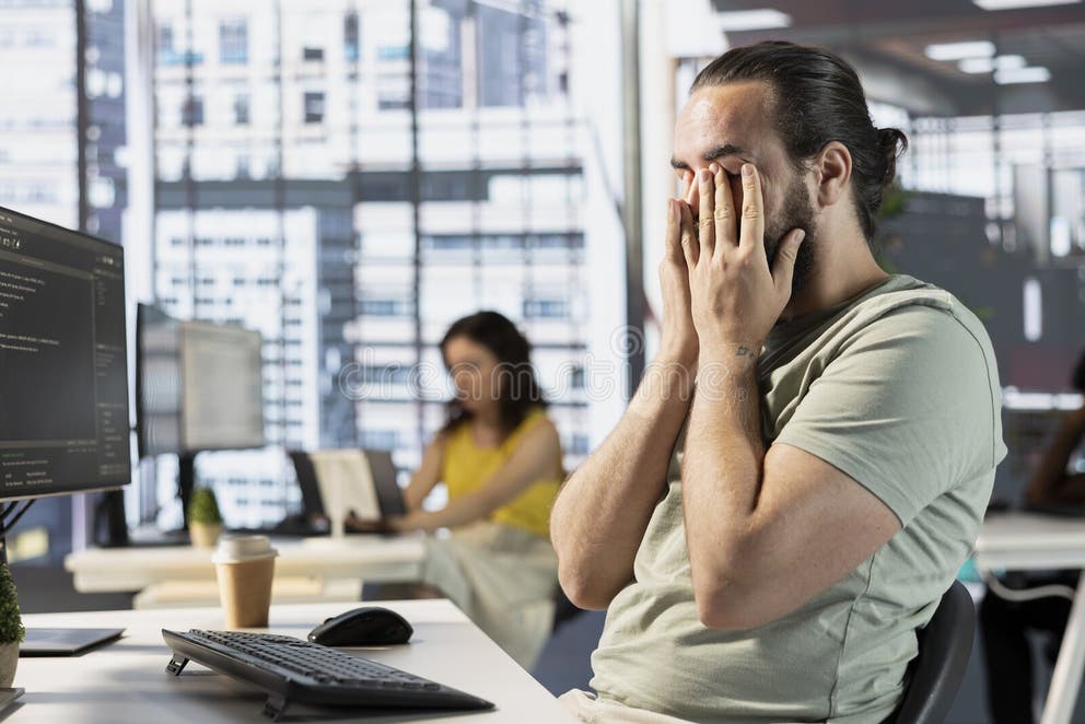 Data Scientist at Work Creating Machine Learning Models Stock Image ...
