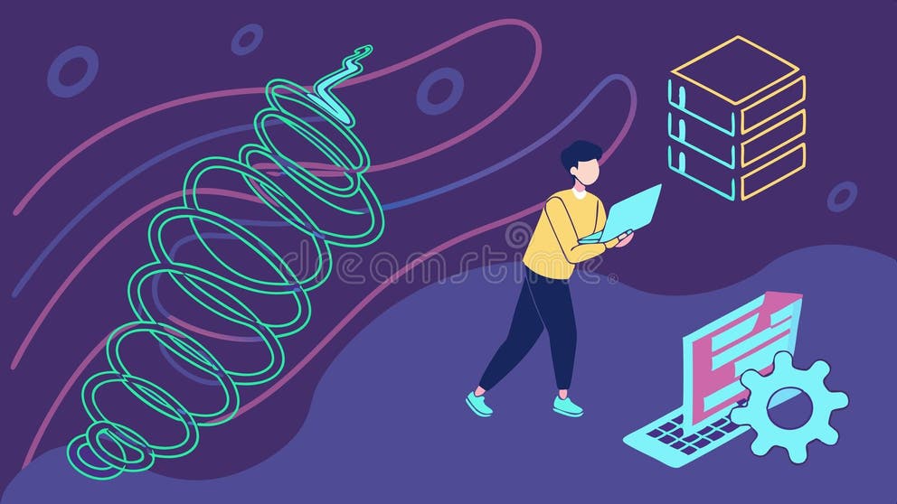 Data Scientist Working, Technology and Analysis, Digital Workspace ...