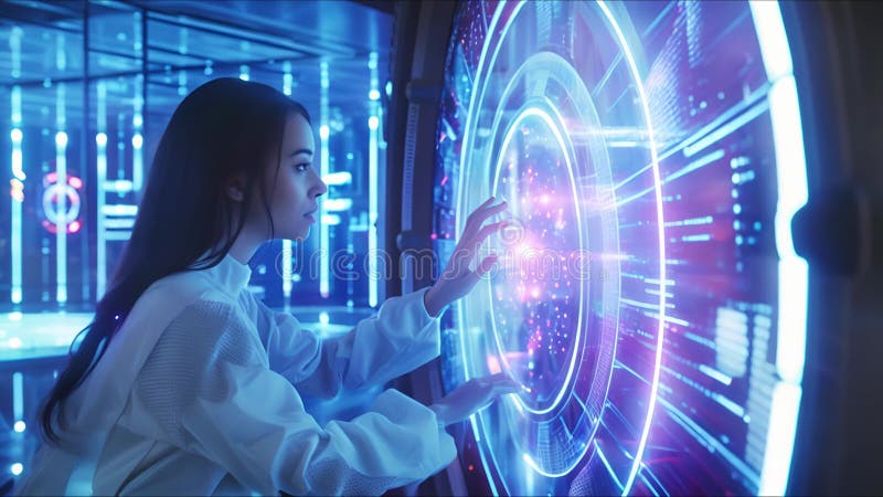 Data Scientists Work in a Modern Laboratory of a Technology Company on the Development of a ...