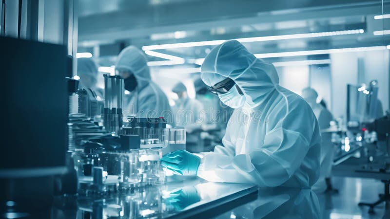 Data Scientists Work in a Modern Laboratory of a Technology Company on ...