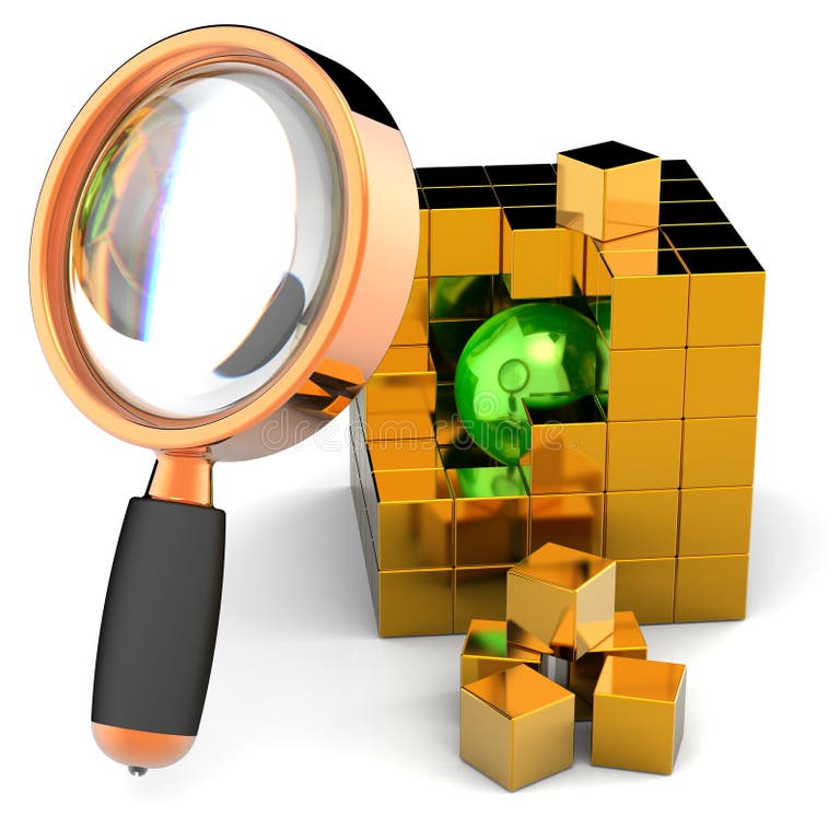 Data Search. I Have Found it! Stock Illustration - Illustration of ...