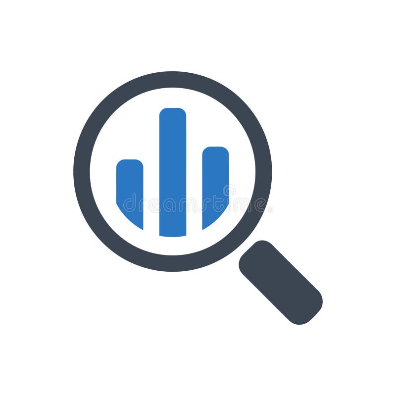 Data Search Icon stock vector. Illustration of search - 350466588