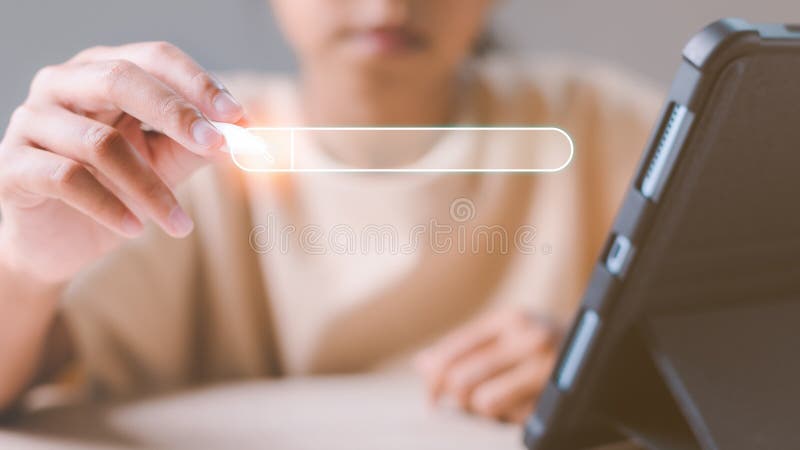 Data Search Technology Browsing Internet Data Information Networking. a ...