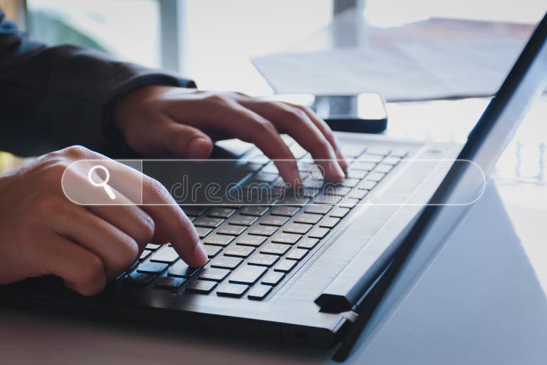 Data Search Technology Search Engine Optimization. Business People are ...