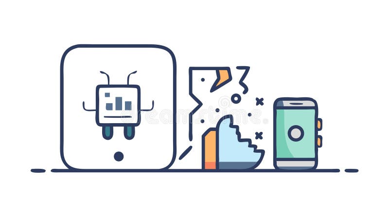 Data Security Breach Vector, Broken Mobile Phone, Digital Threat, Cyber ...