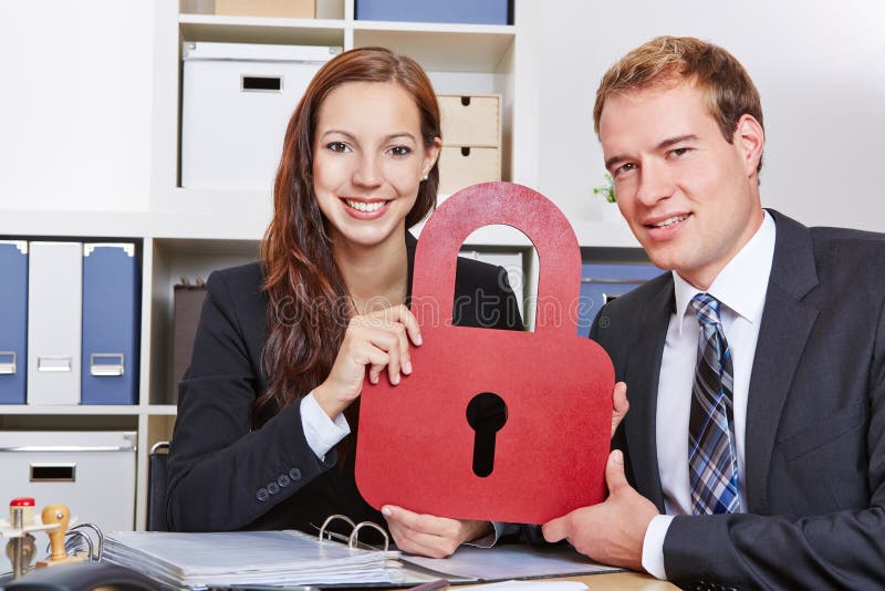Data Security in Business Office Stock Image - Image of access ...