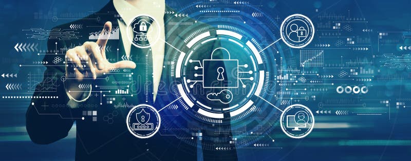 Data Security Concept with a Person Holding a Megaphone Stock Photo ...