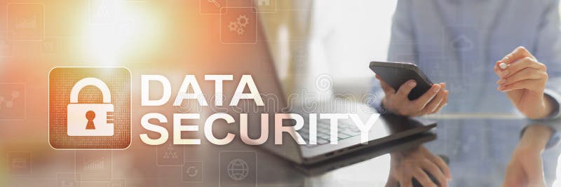 Data Security Concept for Digital Workflows on a Wide Banner Stock ...