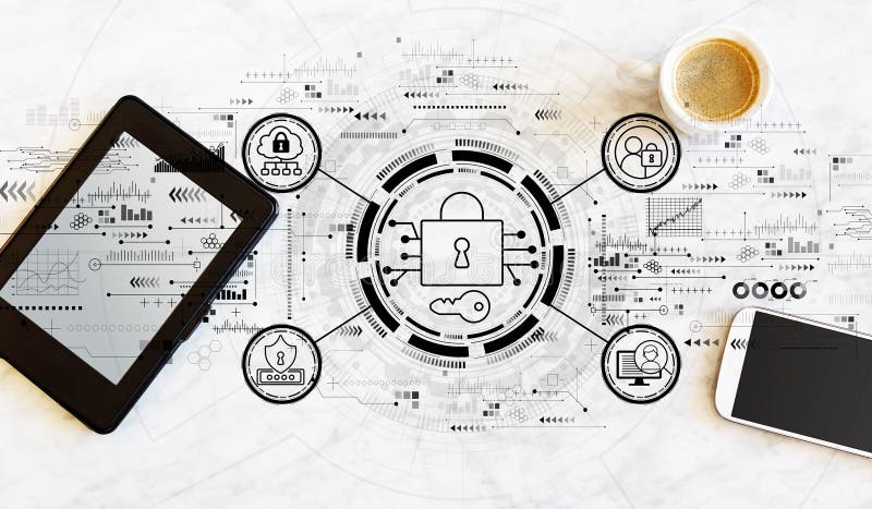 Data Security Concept with a Person Holding a Megaphone Stock Photo ...