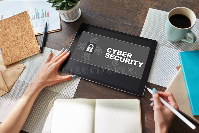 Data Security, Cyber Protection, Information Privacy Concept on Device ...