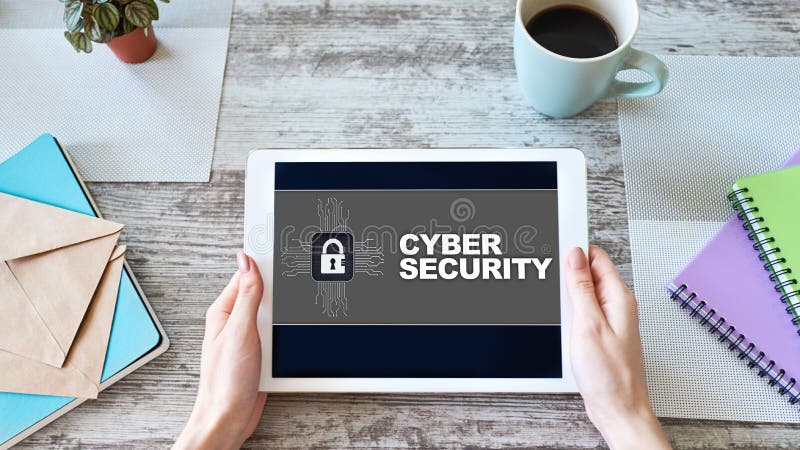 Data Security, Cyber Protection, Information Privacy Concept on Device ...