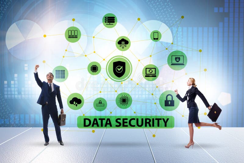 Data Security in Cybersecurity Concept Stock Photo - Image of code ...