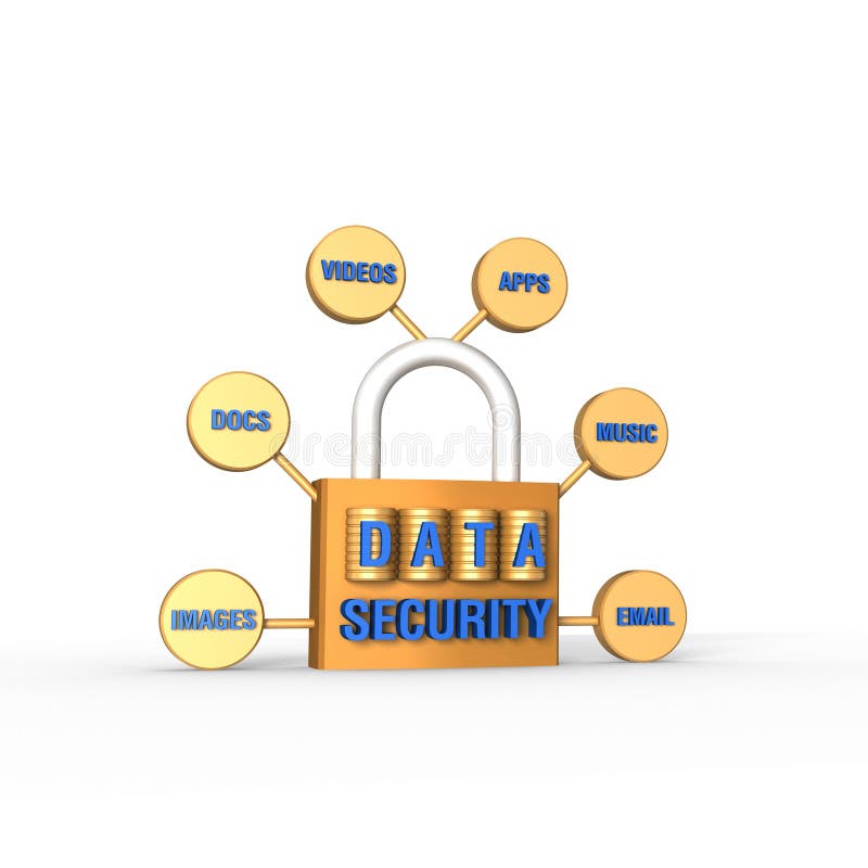 Data Security stock illustration. Illustration of background - 59685513