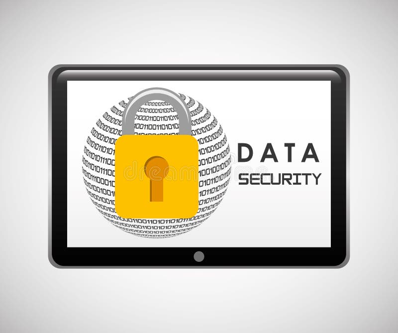 Data security design stock illustration. Illustration of icon - 65265713