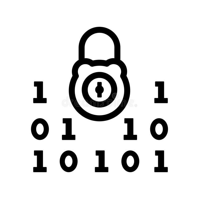 Data Security Icon stock vector. Illustration of data - 365646932