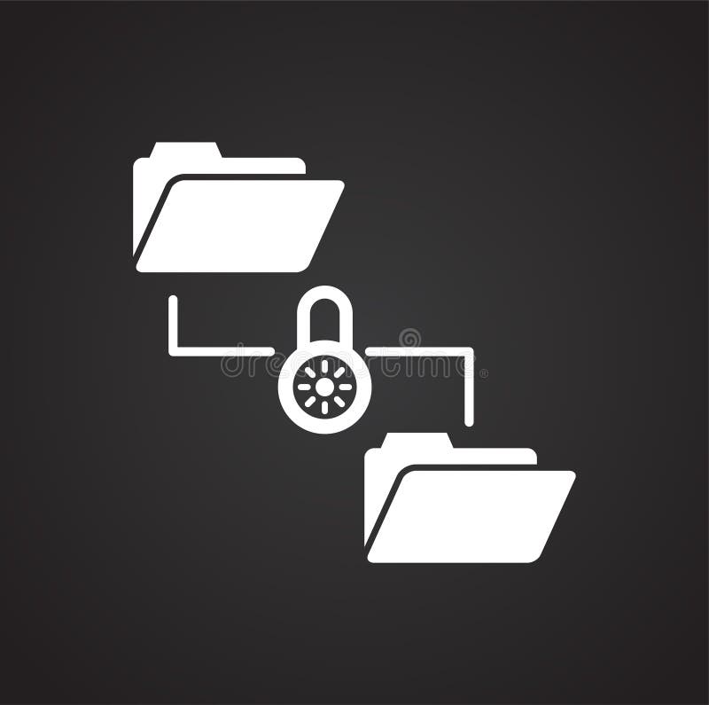 Data Security Icon on Background for Graphic and Web Design. Simple ...