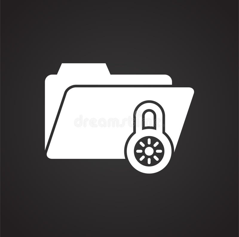 Data Security Icon on Background for Graphic and Web Design. Simple ...
