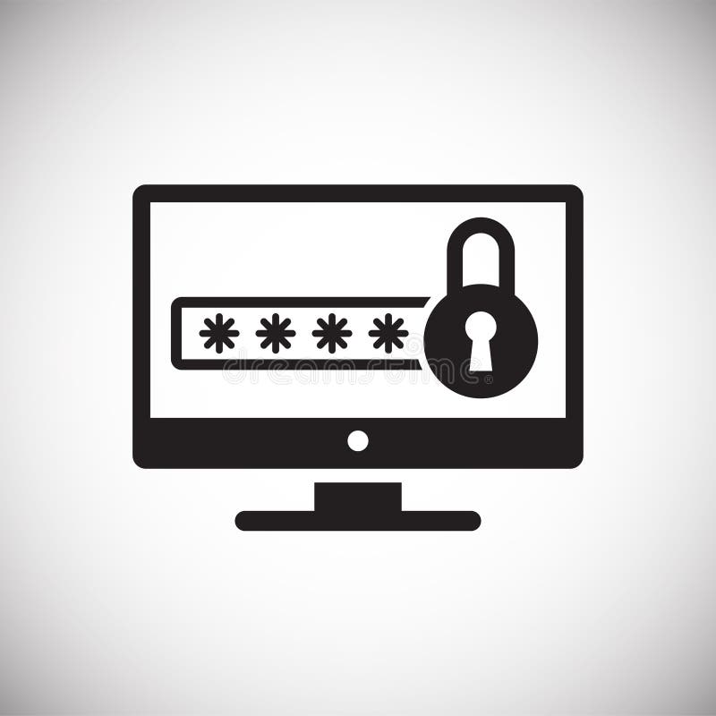 Data Security Icon on Background for Graphic and Web Design. Simple ...