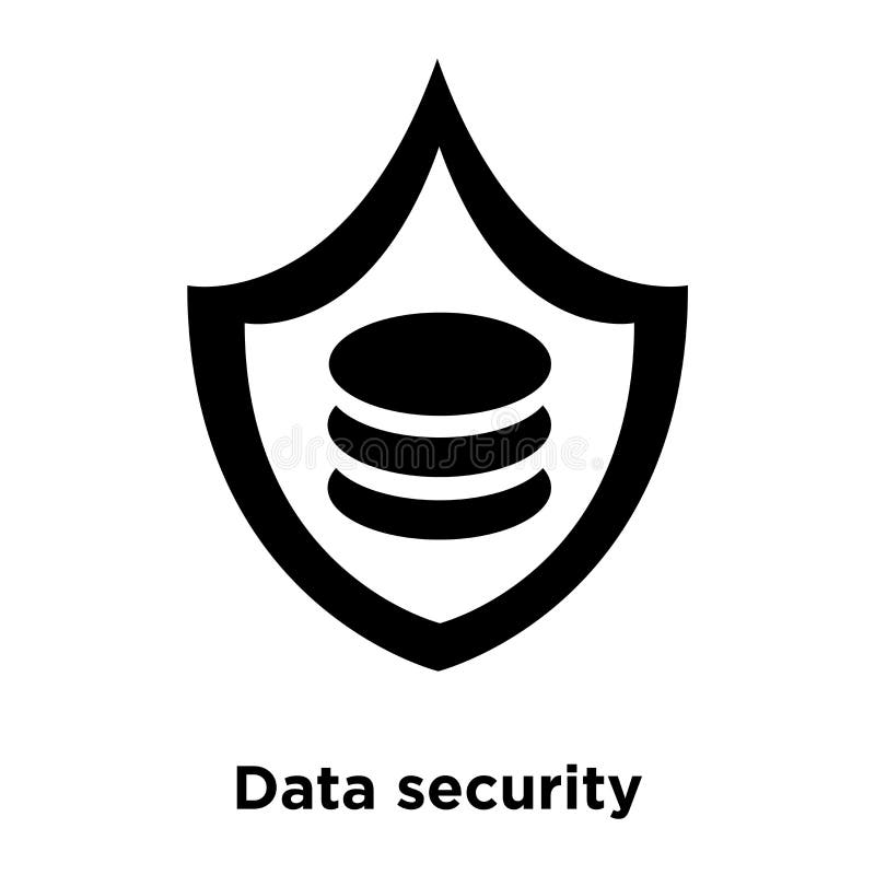 Data Security Icon Vector Isolated on White Background, Logo Con Stock ...