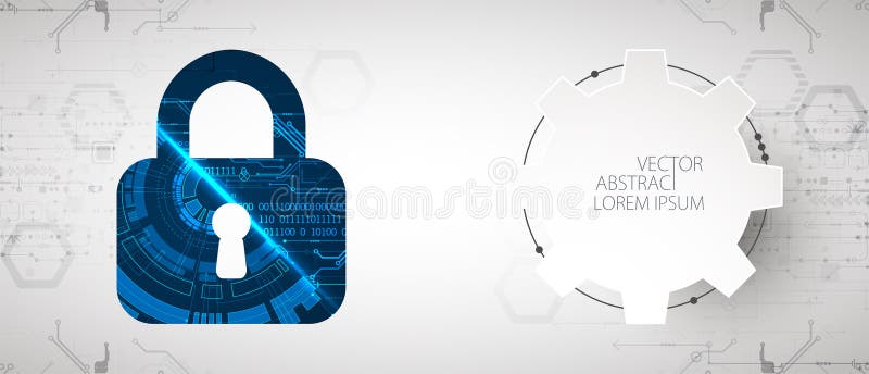 Data Security Illustrates Cyber Data or Information Privacy Idea. Color ...