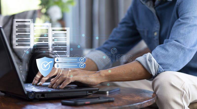 Data Security Information Alert User and Password during Man Using ...