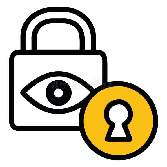 Data security lock icon stock vector. Illustration of isolated - 361503677