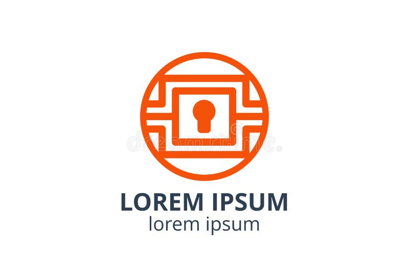 Data security logo stock vector. Illustration of business - 183378274