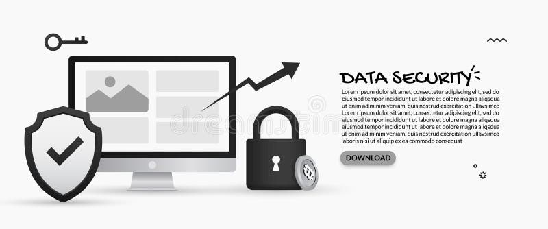 Data Security and Personal Information Protection Concept Stock Vector ...