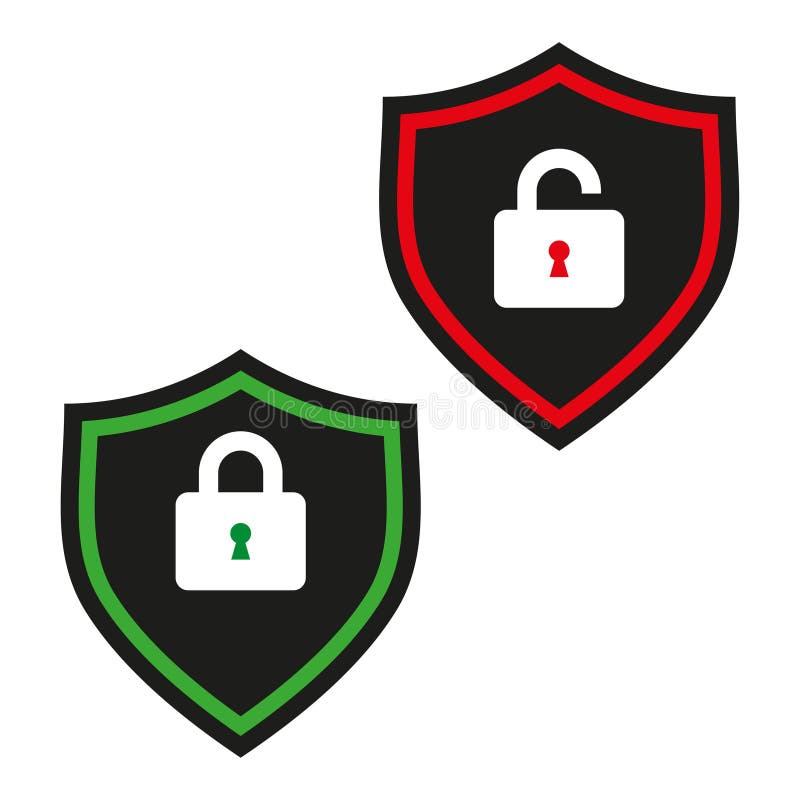 Data Security and Protection. Vector Illustration. EPS 10 Stock Vector ...