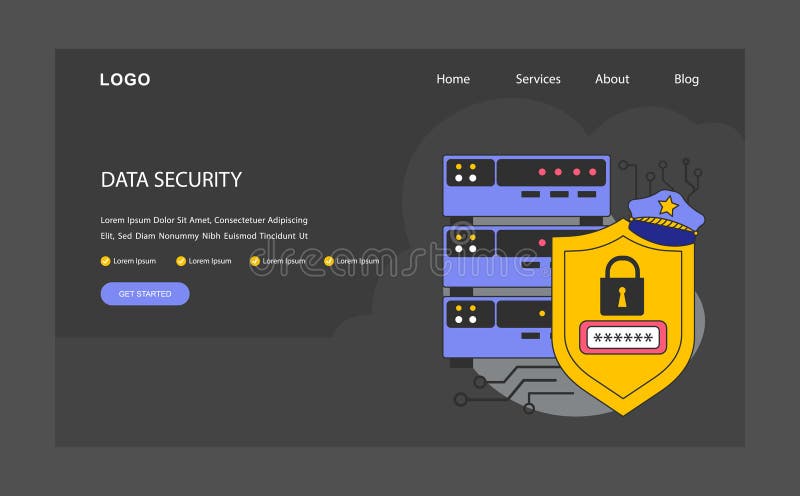Security Shielded, Protection and Security Vector Icons Set Cyber Computer Network Business Data ...
