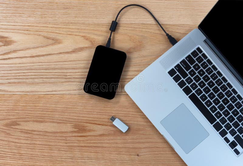 Data Security and Storage on Desktop Stock Photo - Image of desktop ...