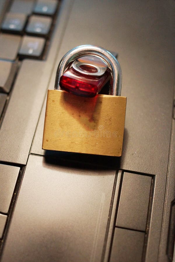 Data security. stock photo. Image of lock, notebook - 171899862