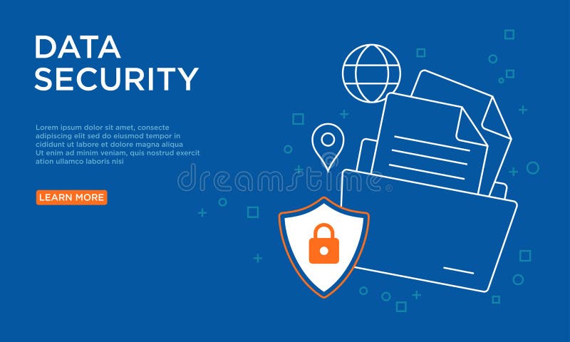 Data Security Vector Illustration. Suitable for Folder Privacy ...