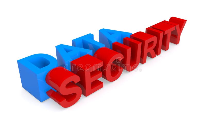 Data security on white stock illustration. Illustration of host - 203107295