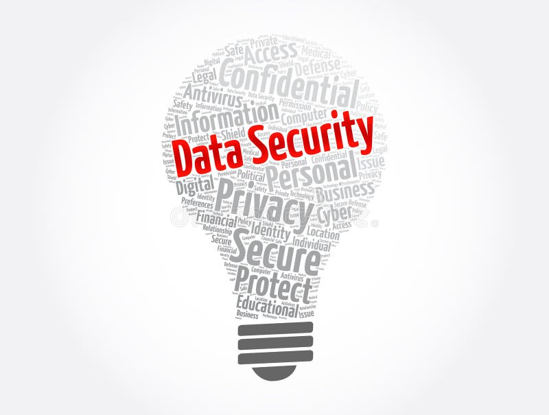 Data Security Word Cloud Collage, Technology Concept Background Stock ...
