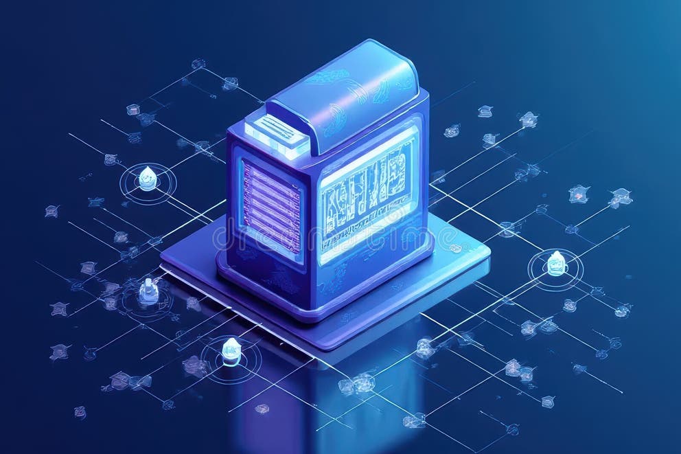 Data Security and Zero Trust Hosting Visualized Stock Illustration ...