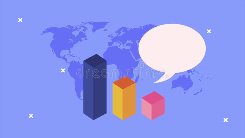 Statistics Bars Infographic Tech Animation Stock Video - Video of ...