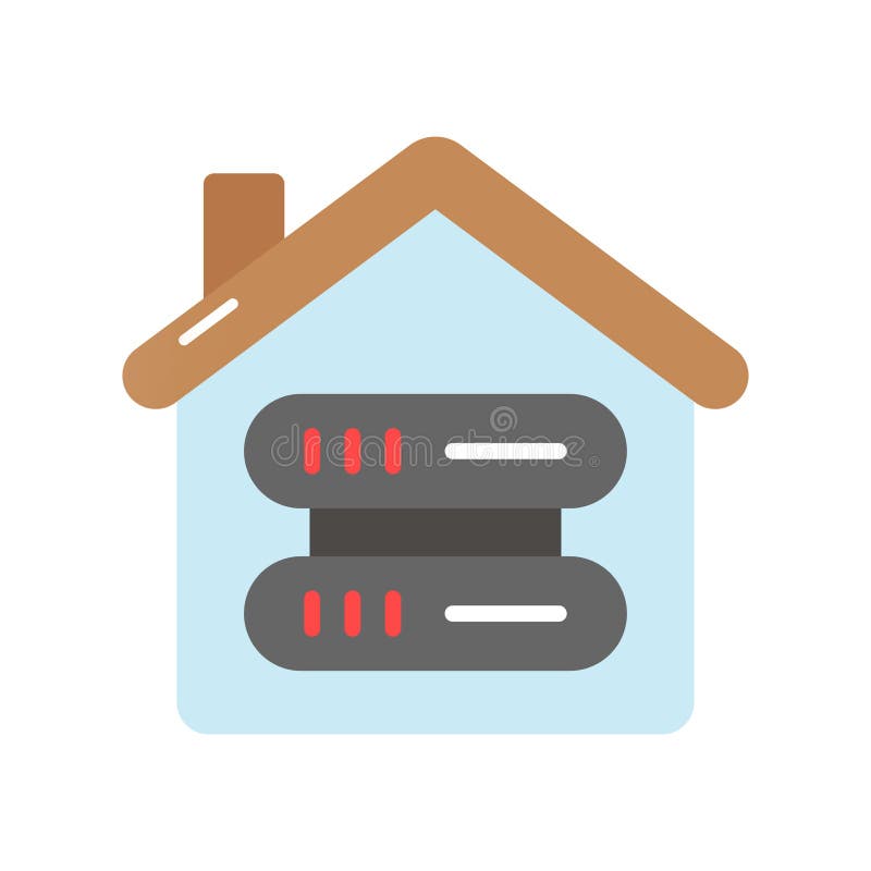 Data Server Inside Home Showing Concept of Home Server in Modern Style ...