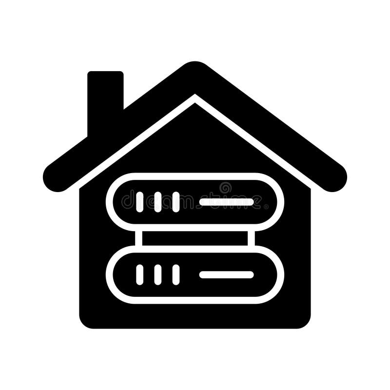 Data Server Inside Home Showing Concept of Home Server in Modern Style ...