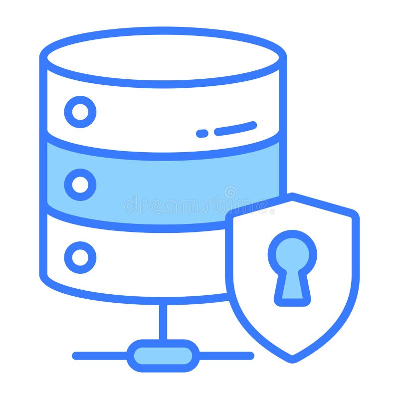 Database Protection And Security Vector Icons Set Cyber Computer Network Business Data