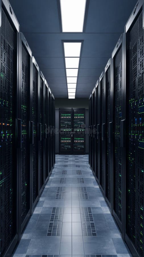 Data Server Room. Save Security. Ai Generated Stock Illustration ...