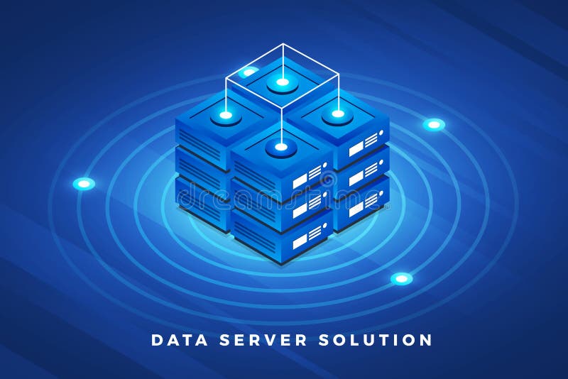 Data Server Technology stock vector. Illustration of memory - 138761913