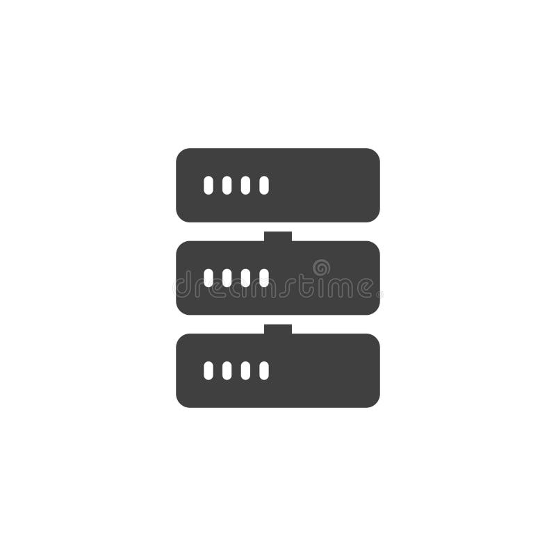 Rack Unit, Server Line Icon, Outline Vector Sign, Linear Style ...