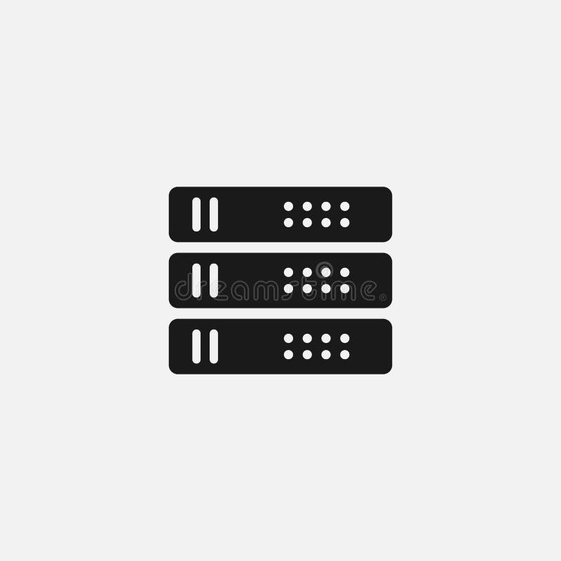Data Server. Vector Simple Modern Icon Design Illustration Stock Vector ...